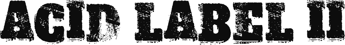 ACID LABEL II font