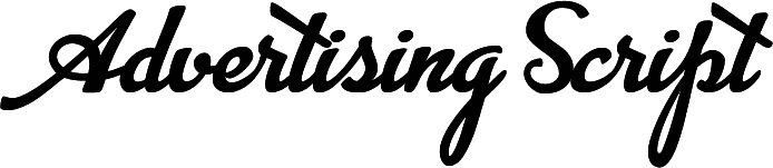 Advertising Script Bold font