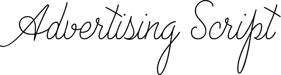 Advertising Script Monoline font
