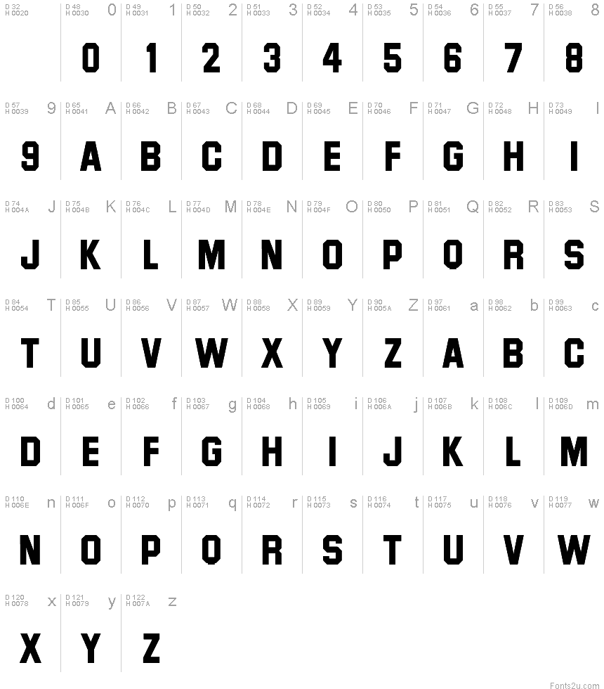 Adidas Half Block 2016 font