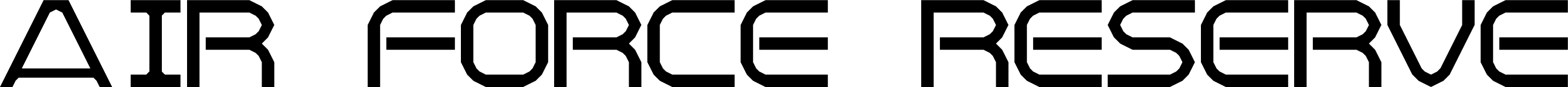 Air Force Reserve Regular font