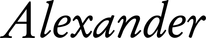 Alexander font