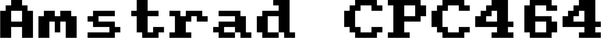 Amstrad CPC464 Regular font