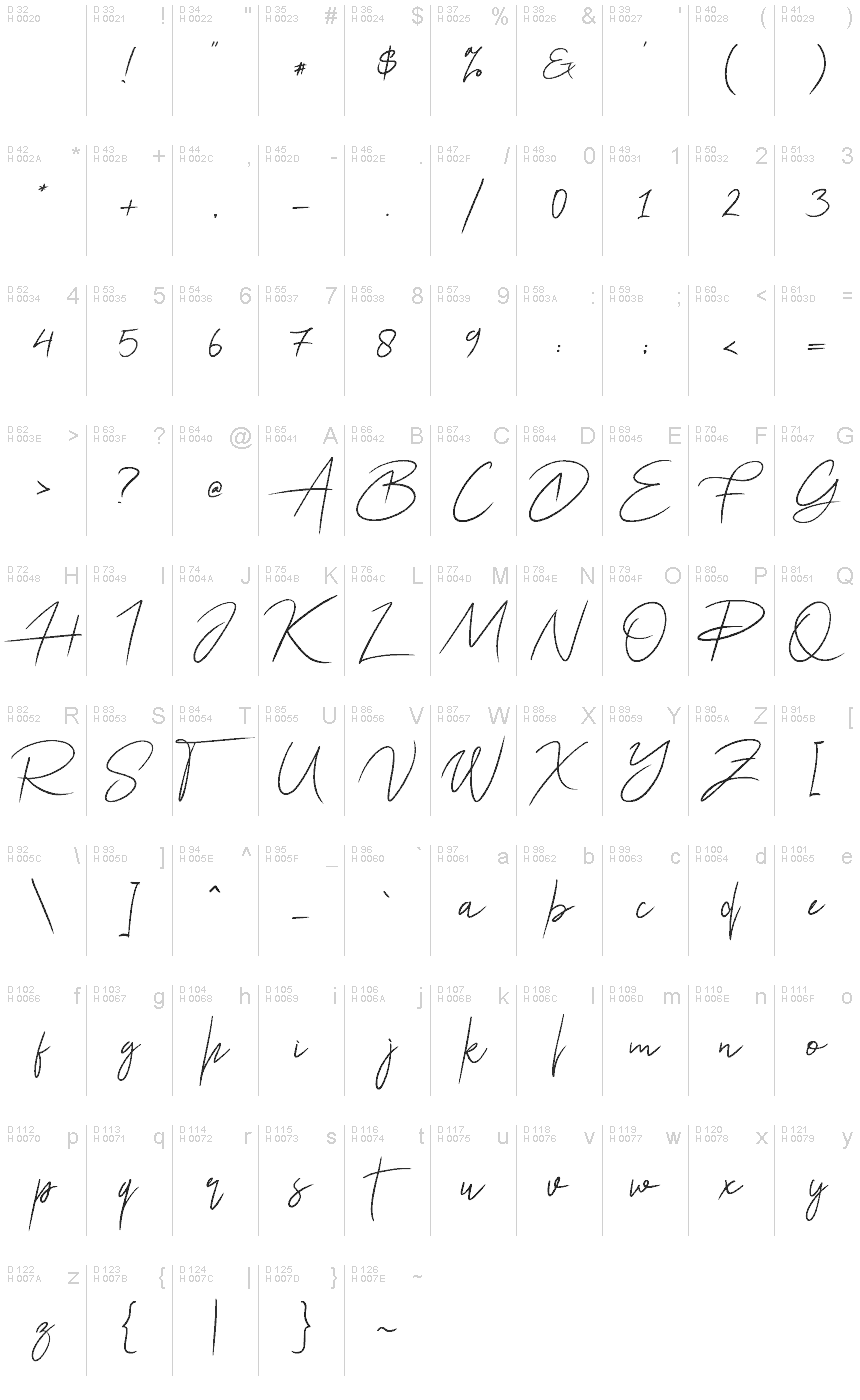 Ariel Script font