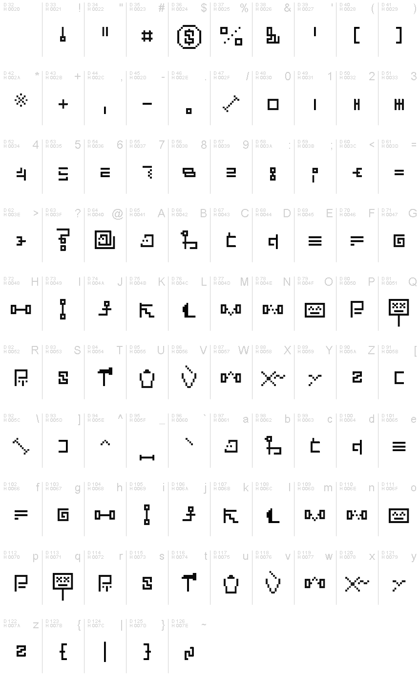 Average Symbol Font
