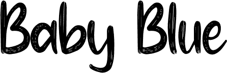 Baby Blue font