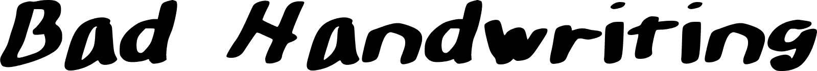 Bad_handwriting font