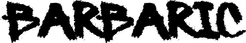 Barbaric font