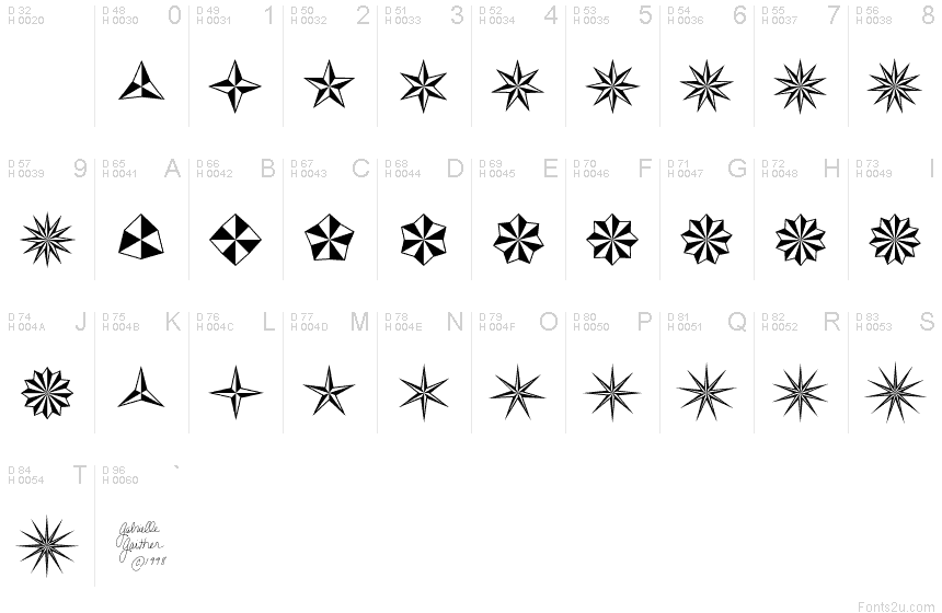 Basic Star font