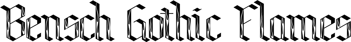 Bensch Gothic Flames font