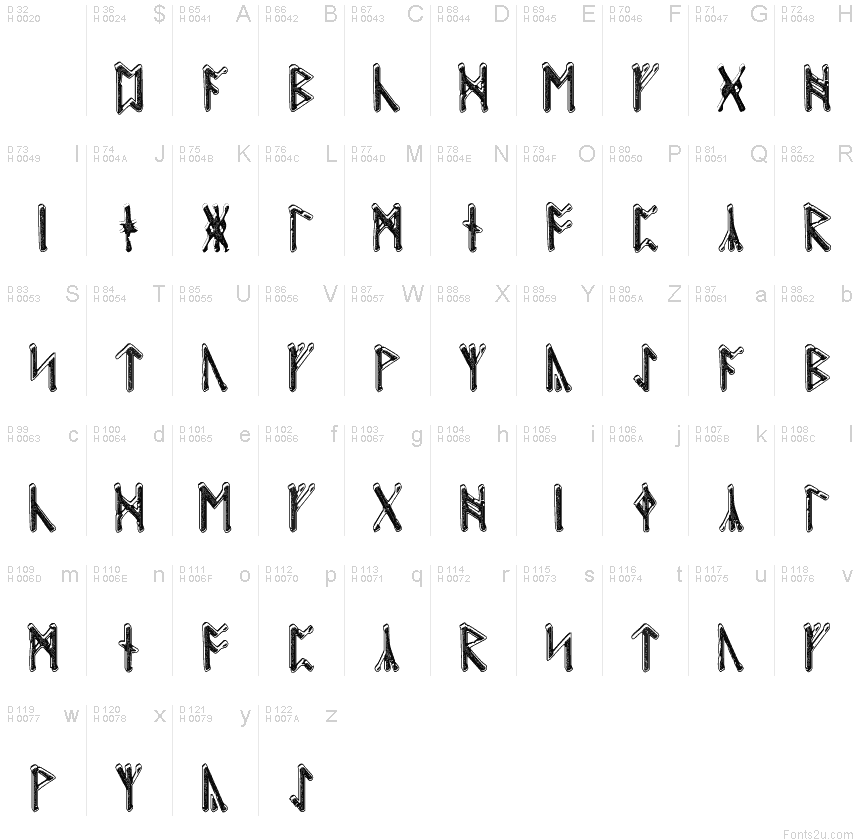 Beowulf Runic font