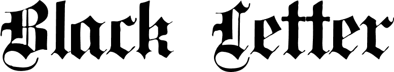Black Letter font