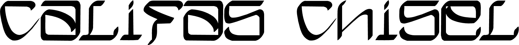 Califas-Chisel font