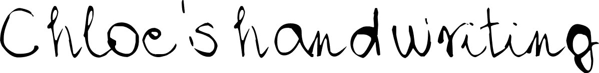 Chloe's handwriting font