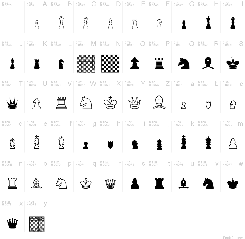 Chess TFB font