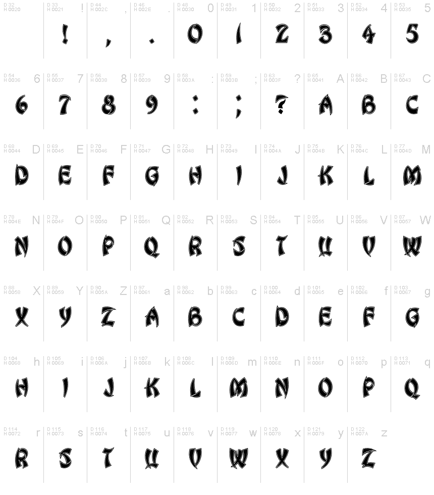 Chinese Dragon Regular font