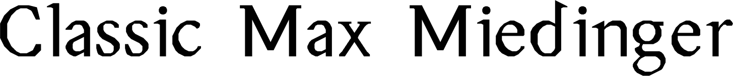 Classic Max Miedinger Regular font