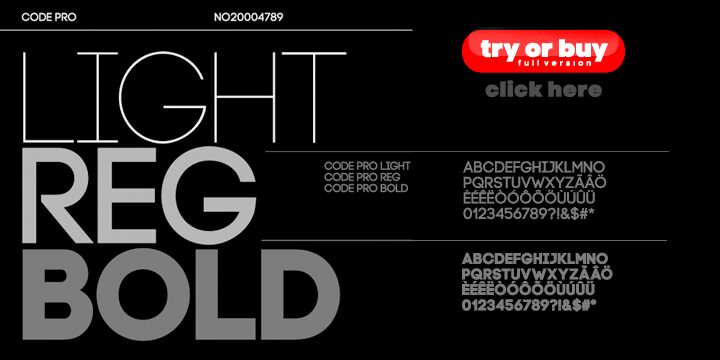 Code-Light font