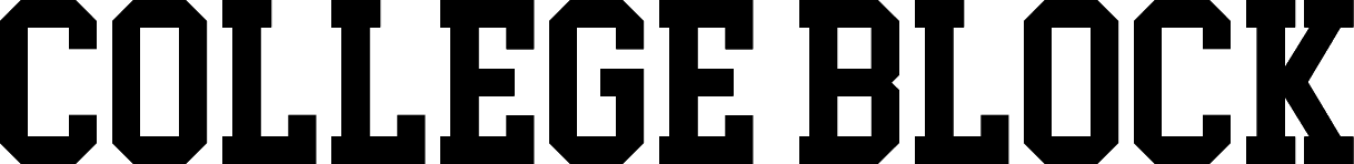 College Block font