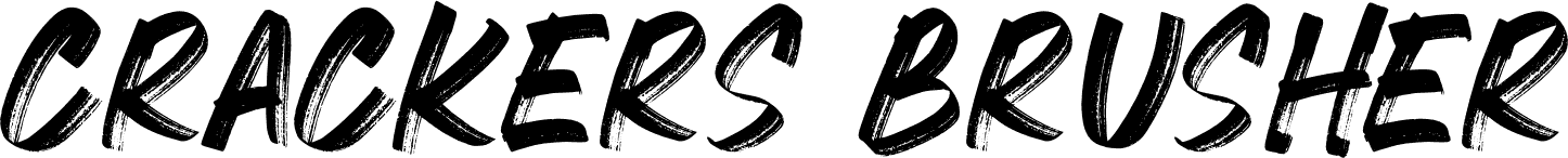 CRACKERS BRUSHER font