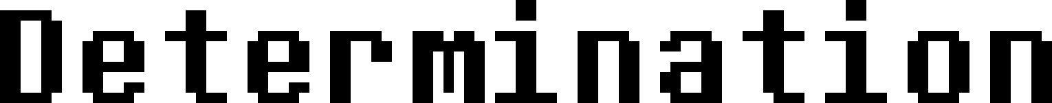 Determination Mono Web Regular font