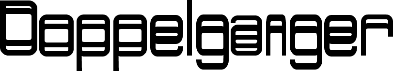 Doppelganger font