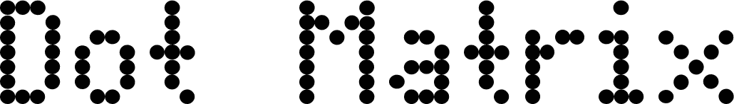 Dot Matrix Font Dot Matrix Font