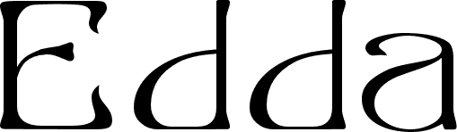 Edda Filled Schriftart