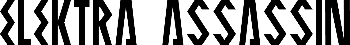 ELEKTRA ASSASSIN font
