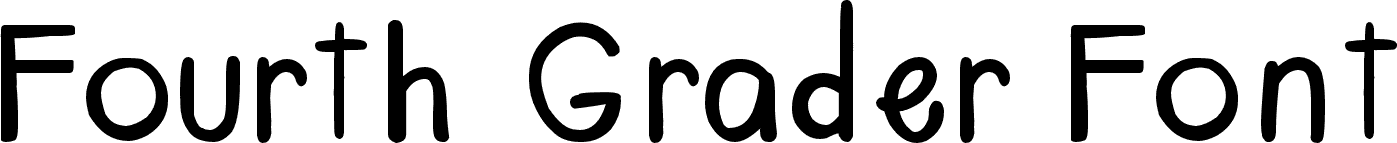 Fourth Grader Font font