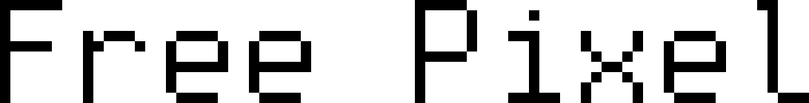 Free Pixel Regular font