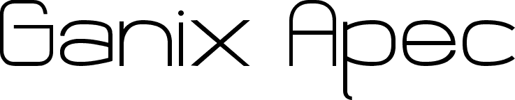 Ganix Apec font