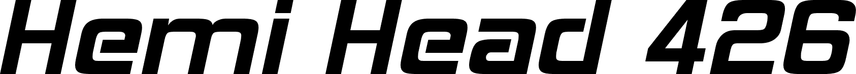 Hemi Head 426 font