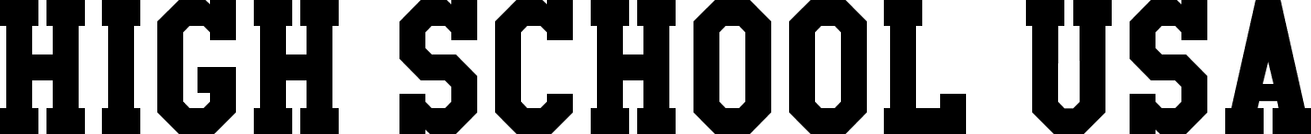High School USA Serif font