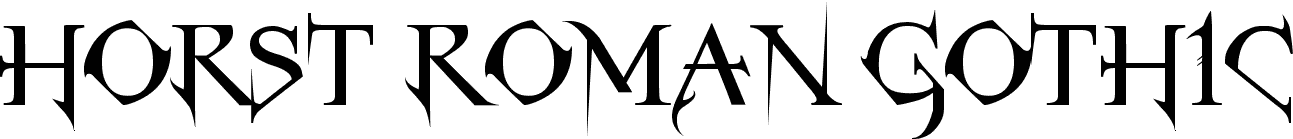 Horst Roman Gothic font