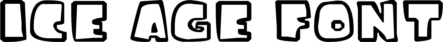 ice age font font