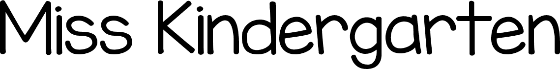Kg Miss Kindergarten Font _ KG Miss Kindergarten – PEHFP