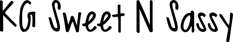 KG Sweet N Sassy font