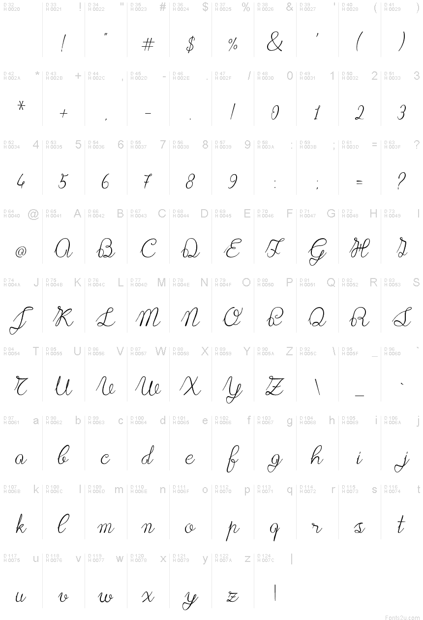 Lace font