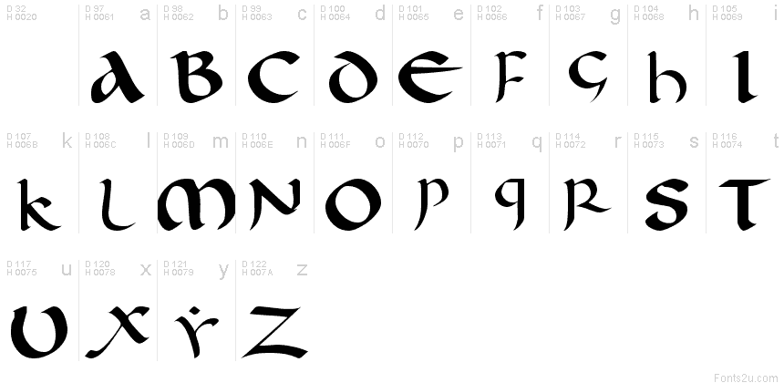 Latin Uncial Normal fonte
