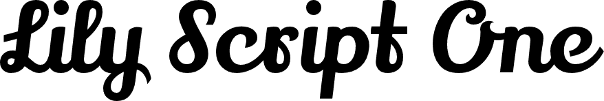 Lily Script One font