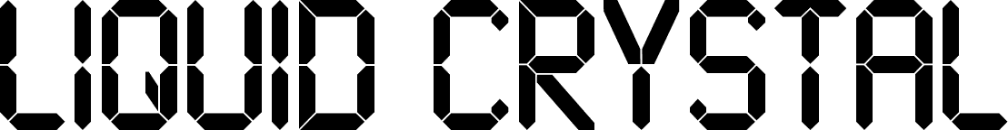 LiquidCrystal-Bold font