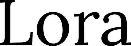 Lora font