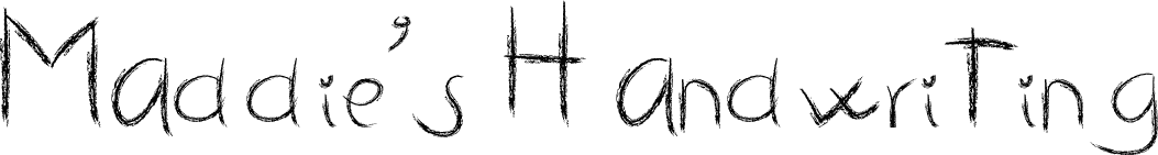 Maddie's Handwriting font