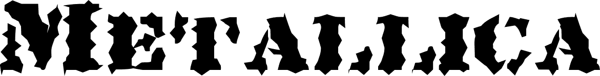 Metallica font