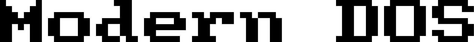 Modern DOS 8x8 font