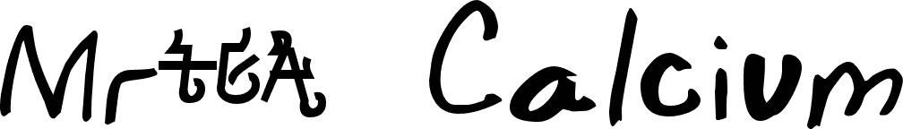 Mr. Calcium font