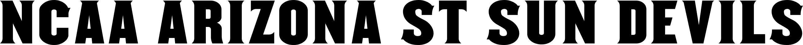 NCAA Arizona St Sun Devils font