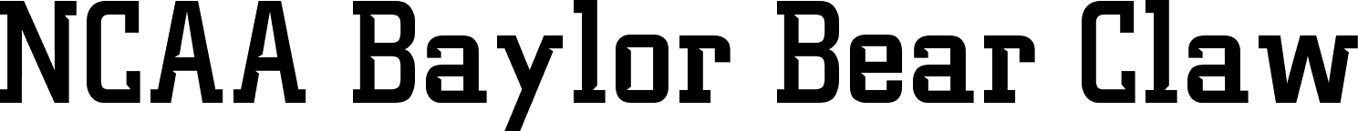 NCAA Baylor Bear Claw font