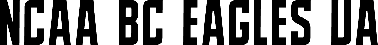 NCAA BC Eagles UA font